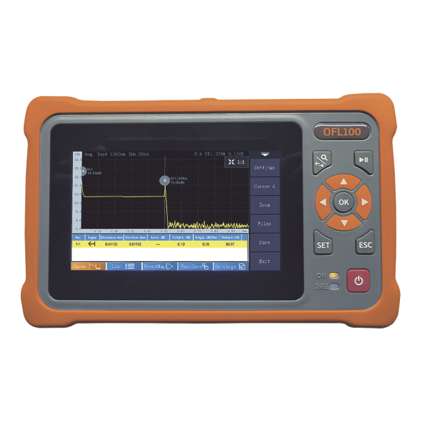 OTDR Monomodo para Pruebas en Enlaces de Fibra Óptica, longitudes de ...